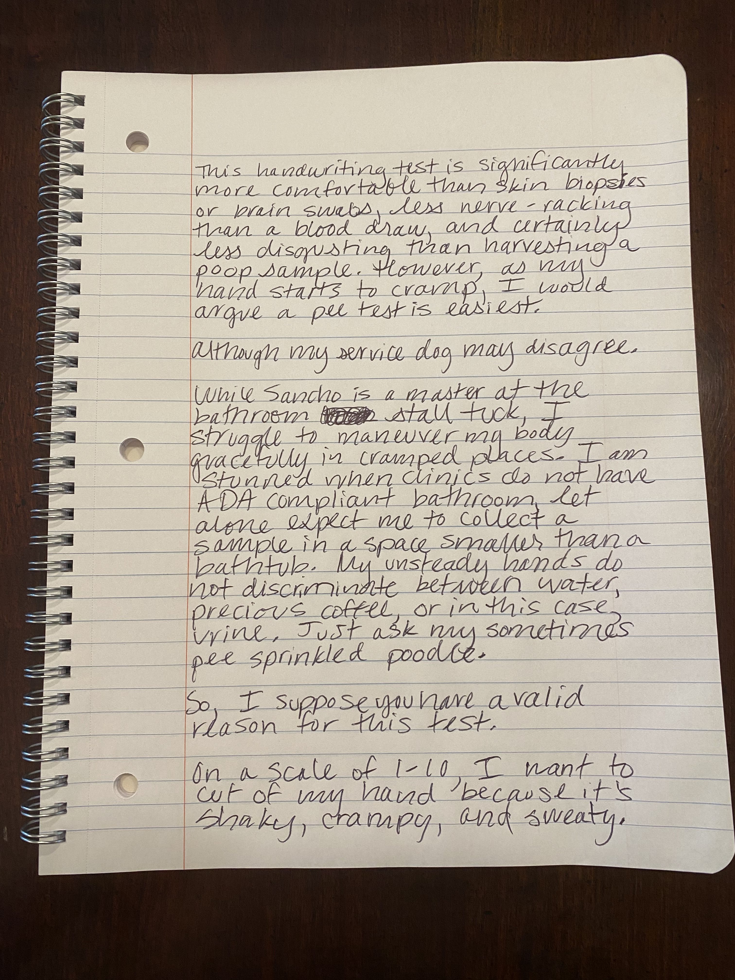 Handwriting is overrated - Hell's Bells and Mast Cells